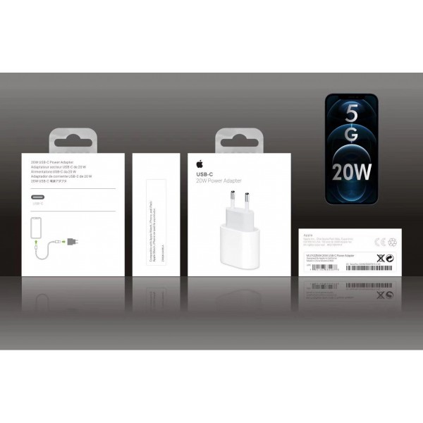 Apple 20W USB C Power Adapter (EU Plug) original